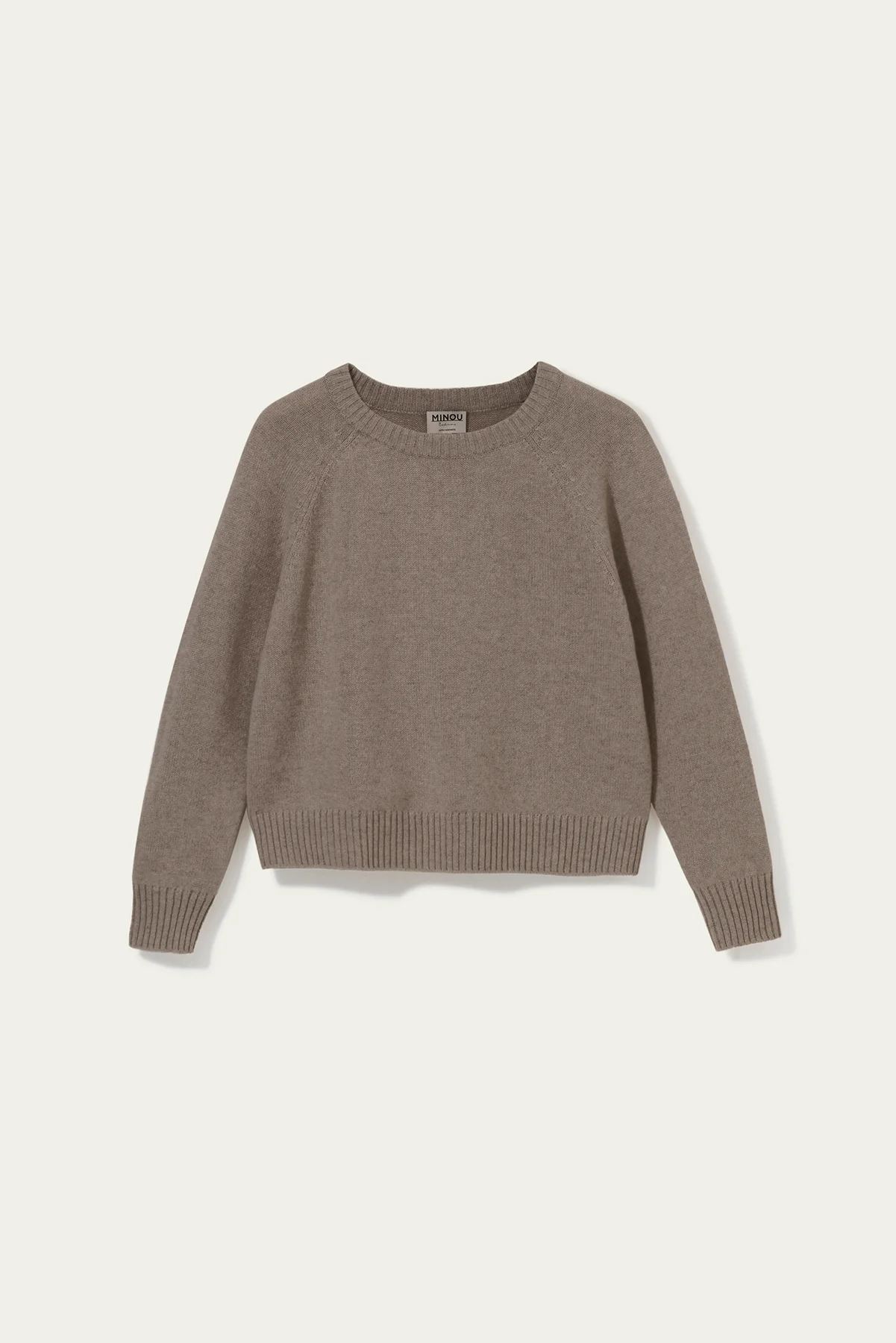 FIKA kaszmirowy sweter raglan mokka | MINOU Cashmere