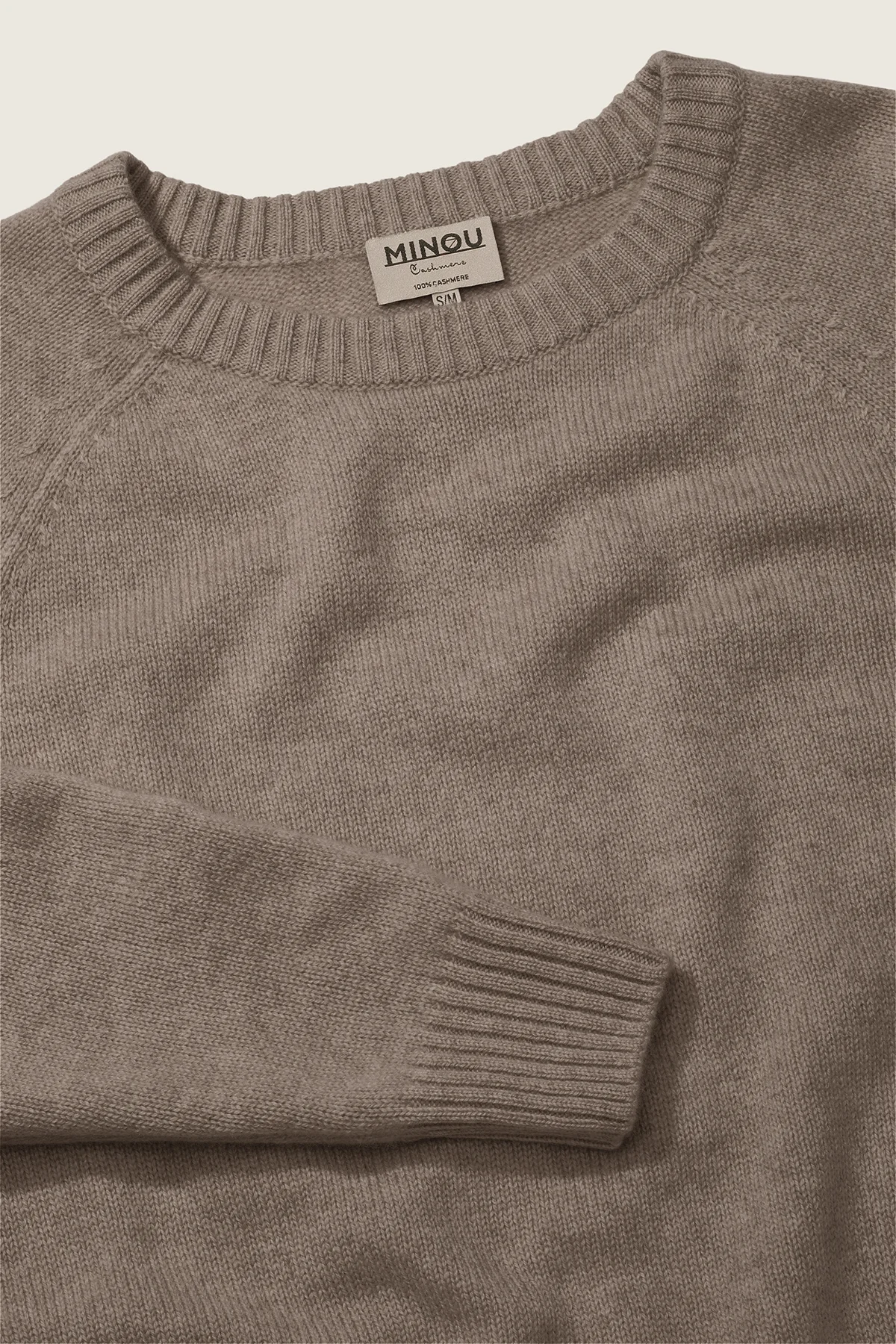 FIKA kaszmirowy sweter raglan mokka | MINOU Cashmere